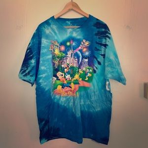 Disney | Tops | Disney Tiedye Castle Tee Classic Characters Nwt | Poshmark